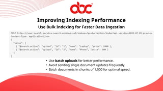 Performance Optimization in Azure AI Search - Ansi ByteCode LLP | PPT