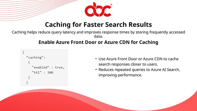 Performance Optimization in Azure AI Search - Ansi ByteCode LLP | PPTX