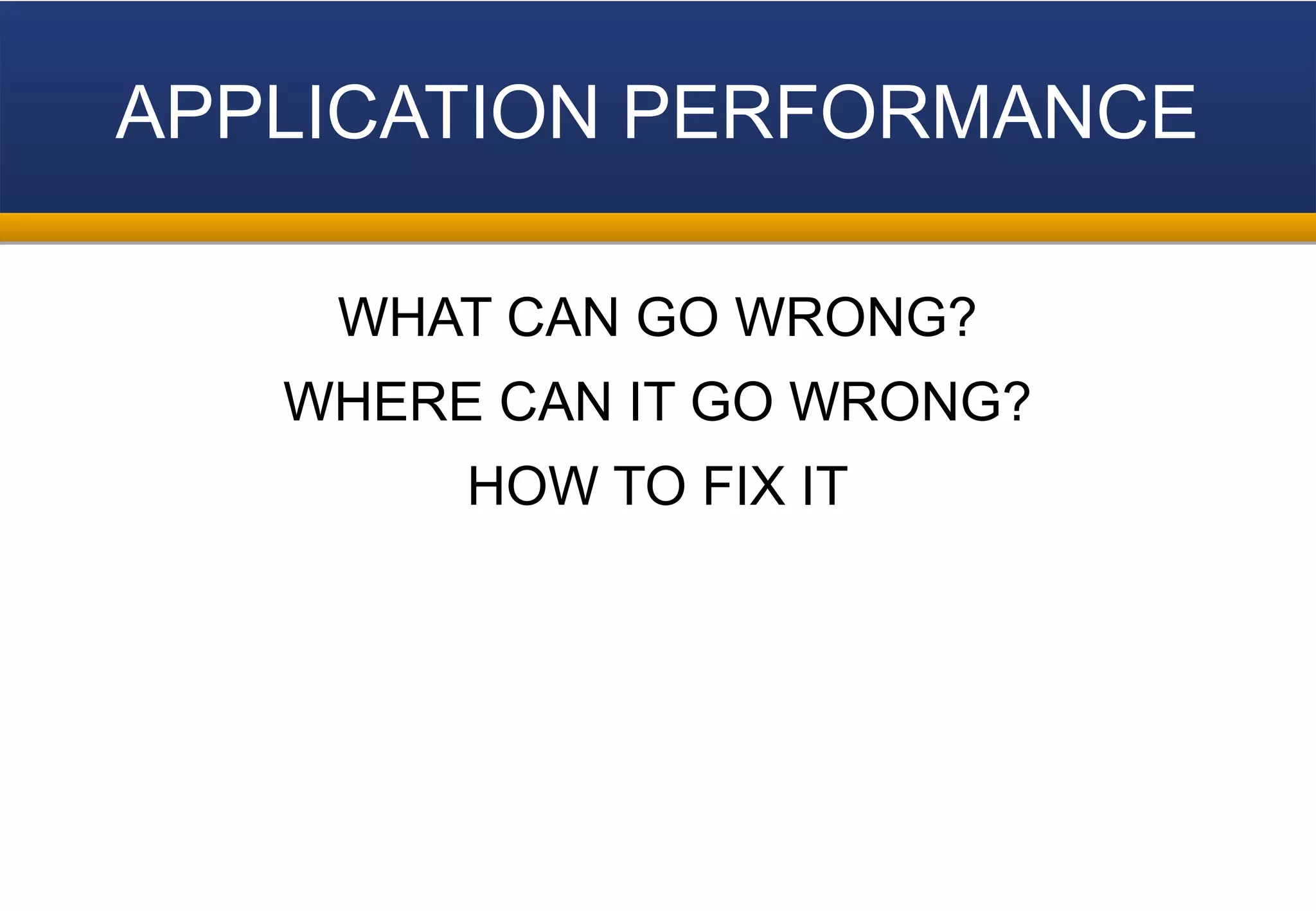 Application Performance Overview | PPT