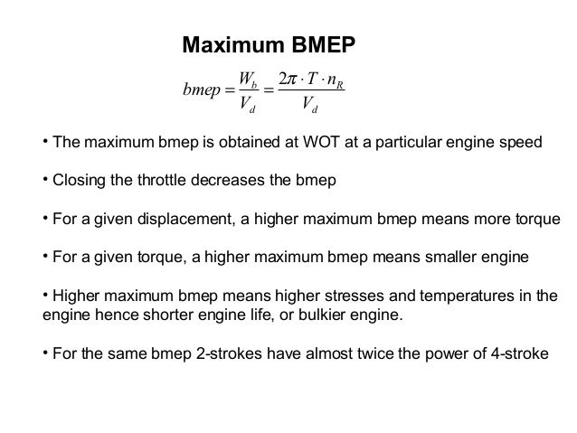 Performance parameters