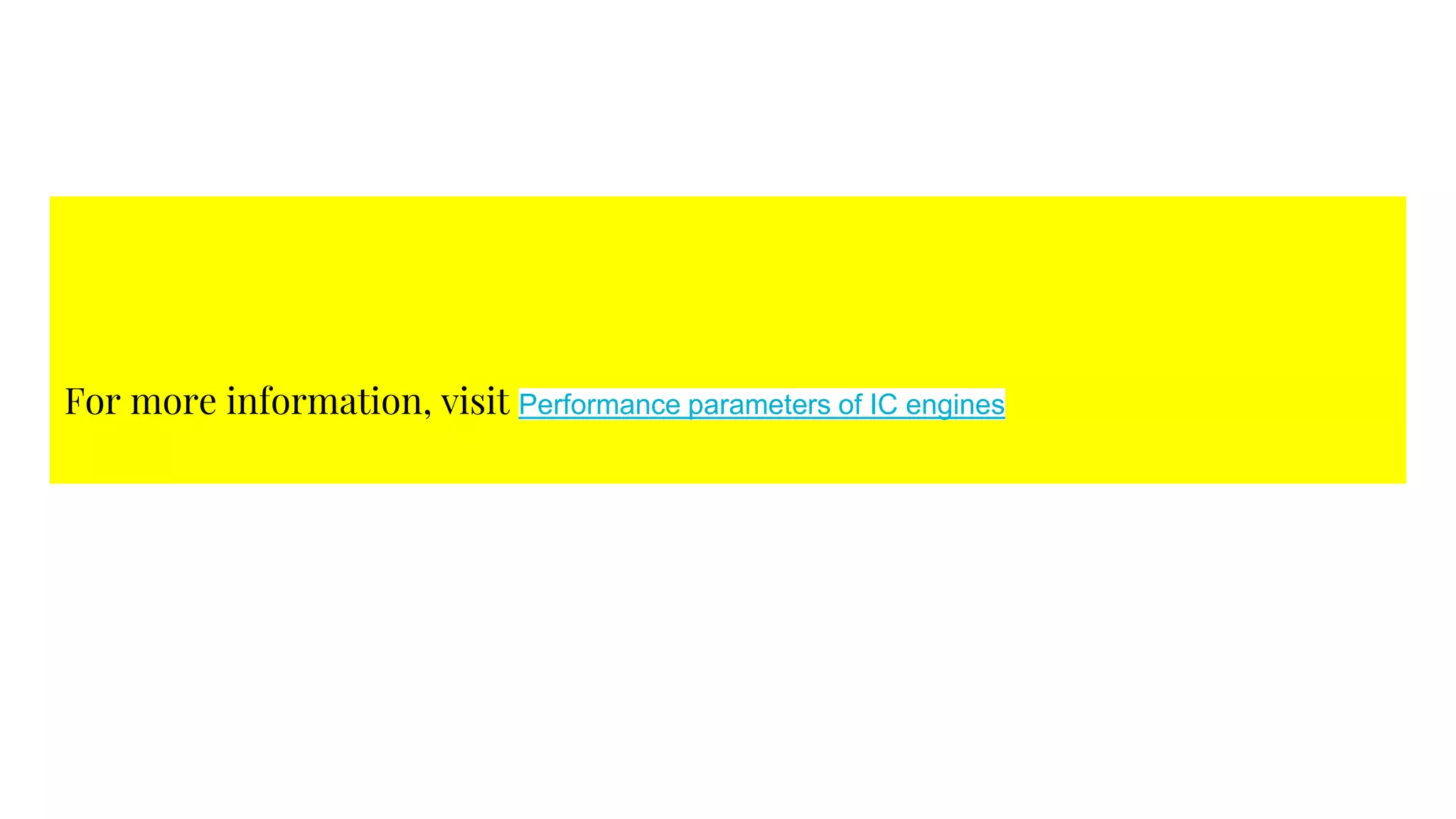 Performance Parameters of IC engines | PPTX