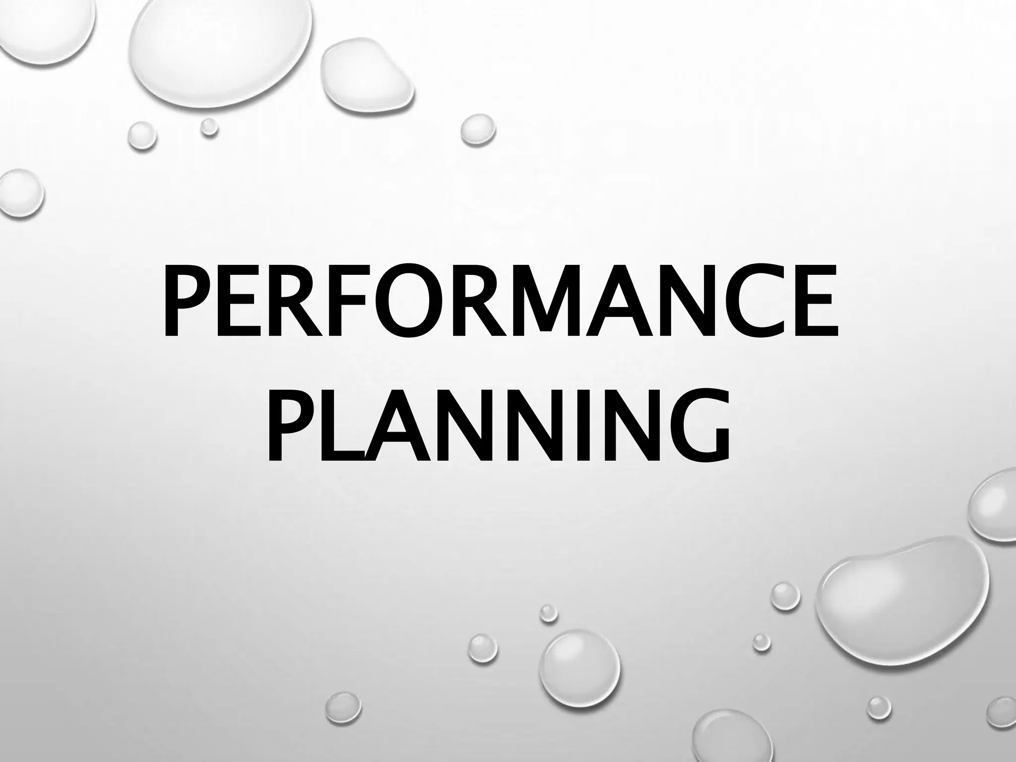 Performance planning | PPTX