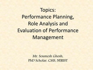 Performance planning | PPTX