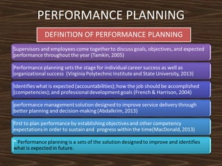 Chapter 3: Performance Planning | PPT