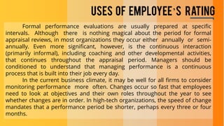 Performance Rating and Promotion | PPTX | Resume Writing and Advice ...