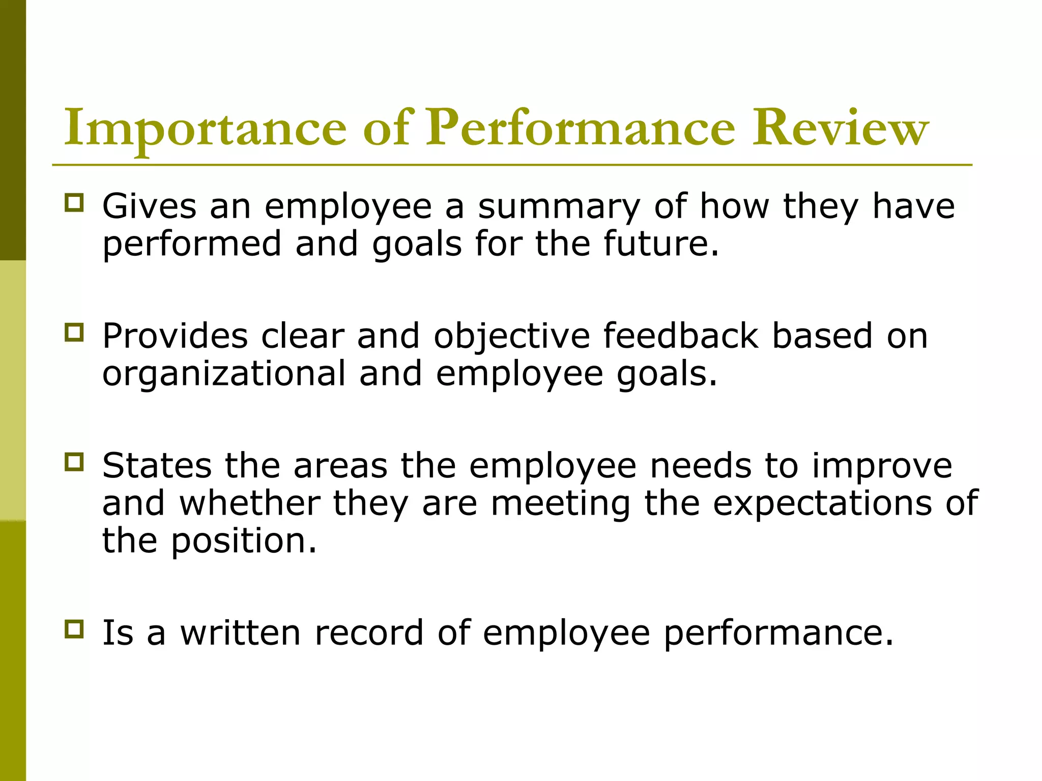 Performance review & counselling | PPT