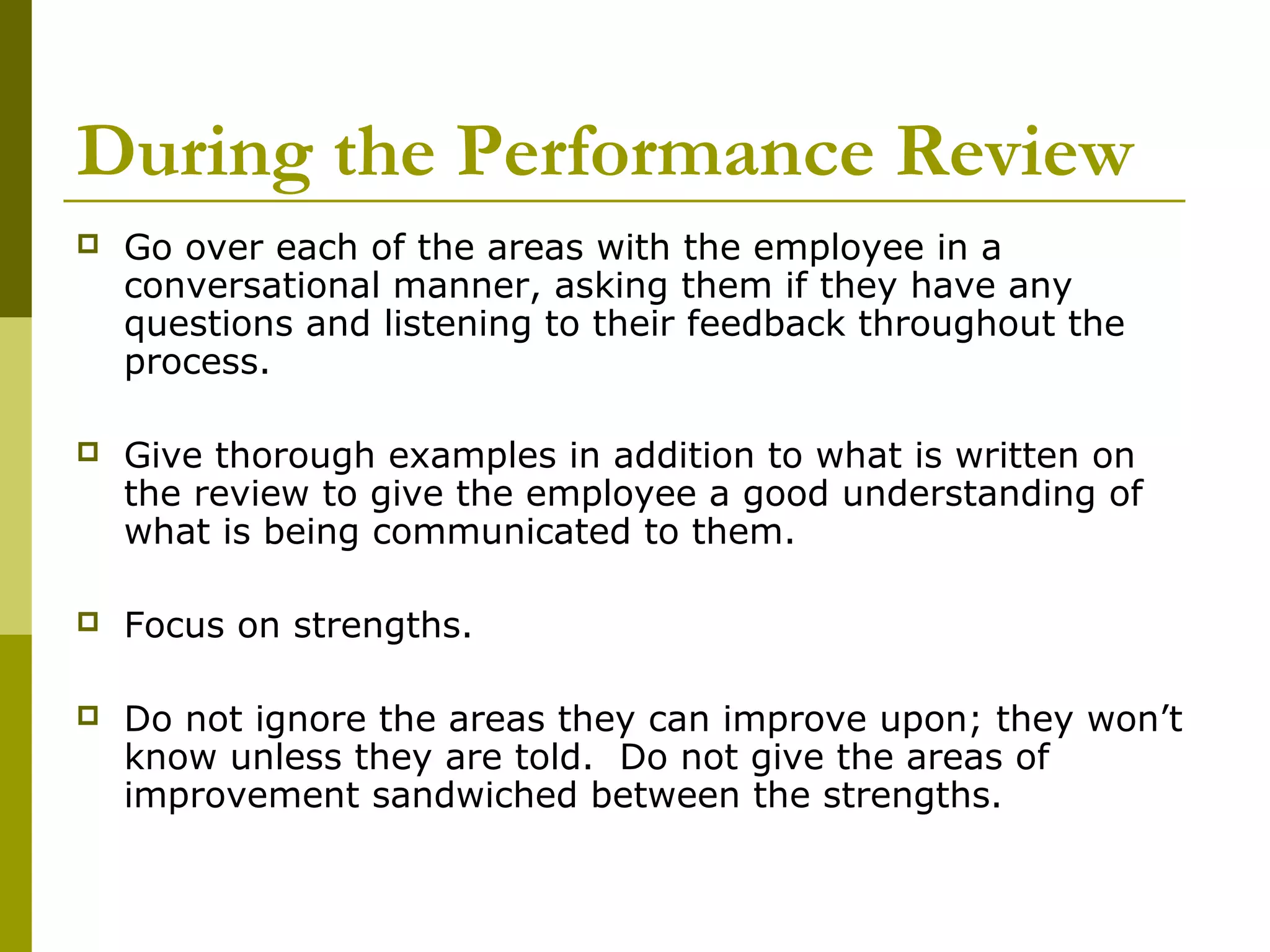 Performance review & counselling | PPT