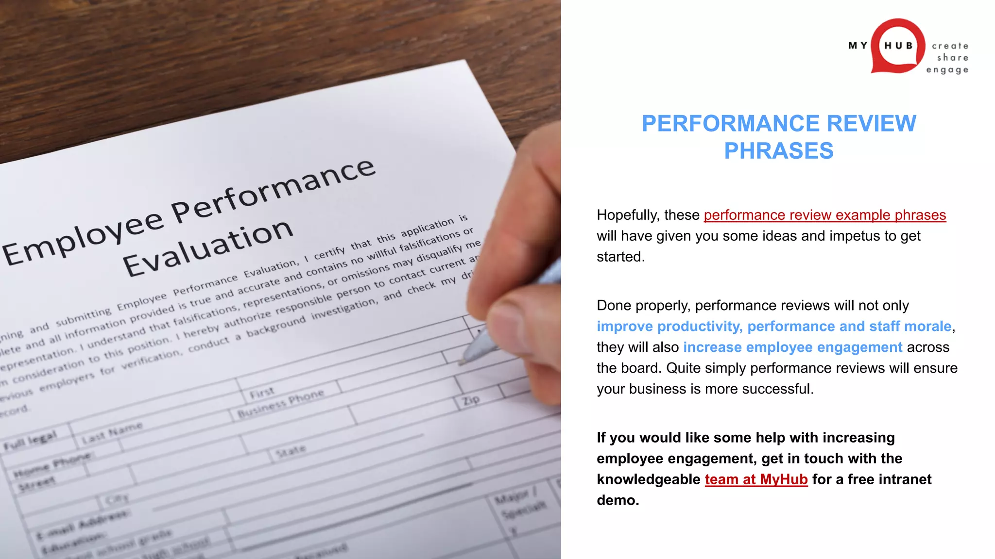 100 Performance Review Example Phrases | PPT