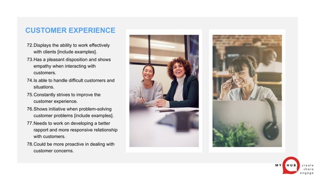 100 Performance Review Example Phrases | PPT