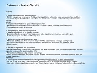 Performance review training for managers | PPTX