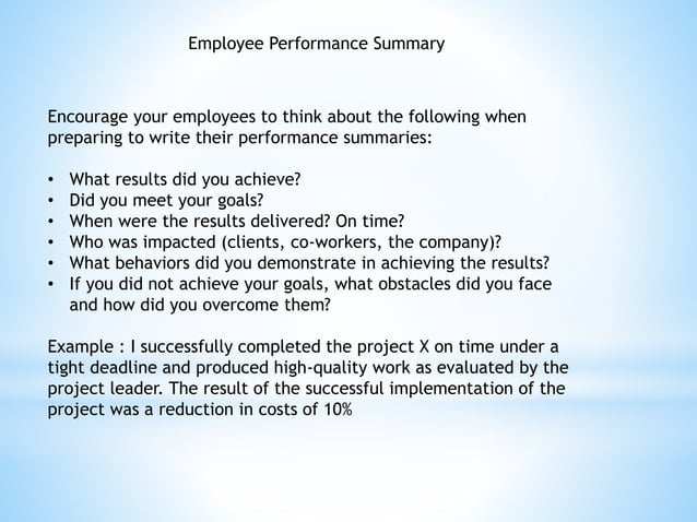 Performance review training for managers | PPTX