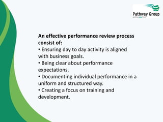 Performance Reviews & Appraisal - Information and Training by Pathway ...