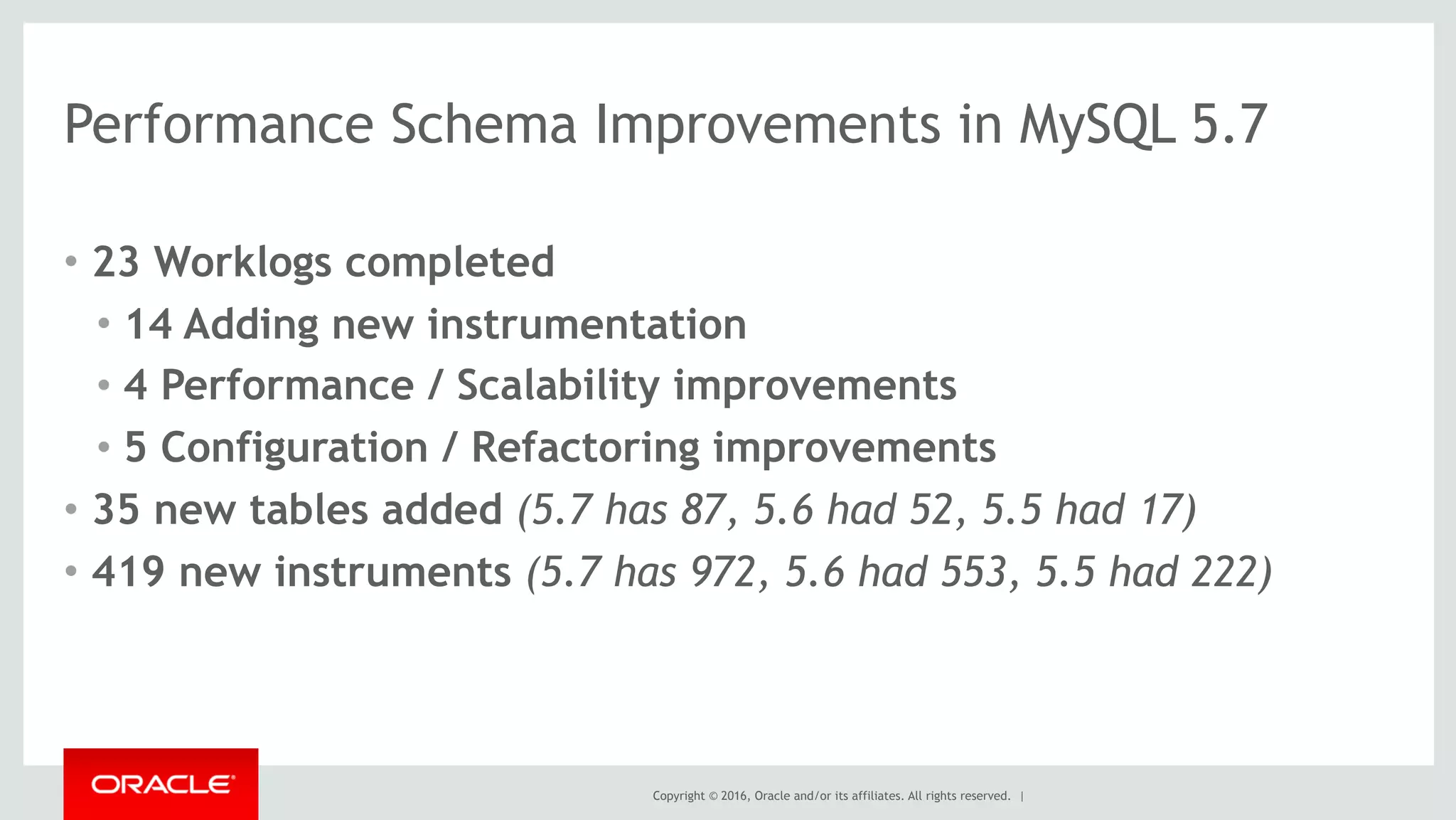 Performance schema and sys schema | PDF
