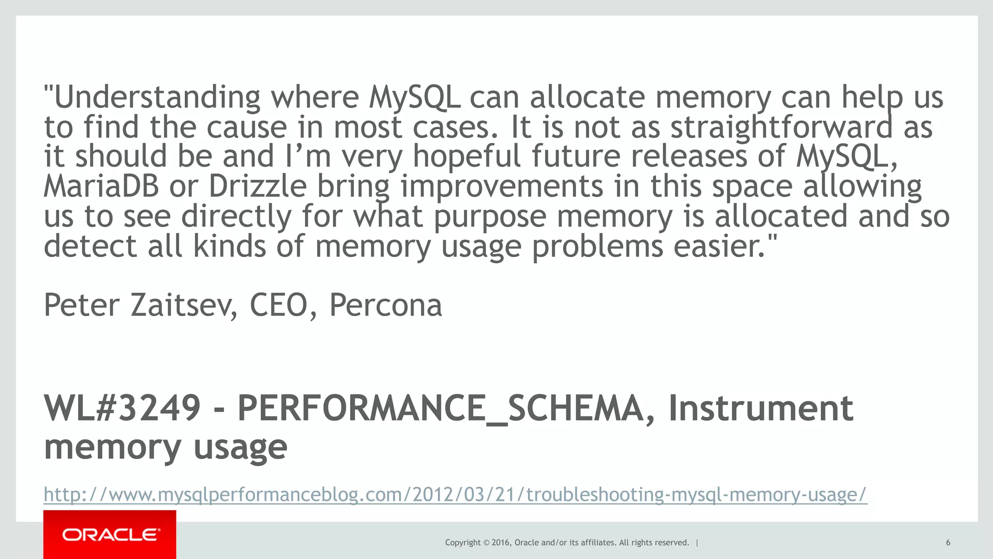 Performance schema and sys schema | PDF