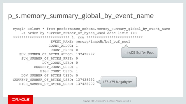 Performance Schema and Sys Schema in MySQL 5.7 | PDF
