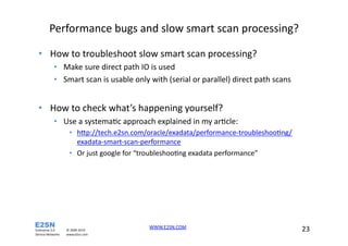Tanel Poder - Performance stories from Exadata Migrations | PPT