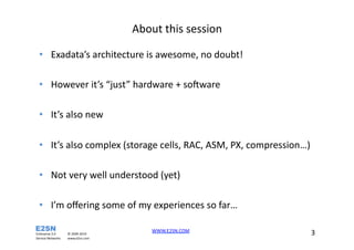 Tanel Poder - Performance stories from Exadata Migrations | PDF