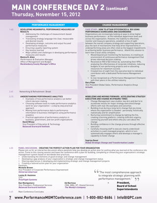 Performance Strategy & Change Management Brochure 11 13 2012 | PDF
