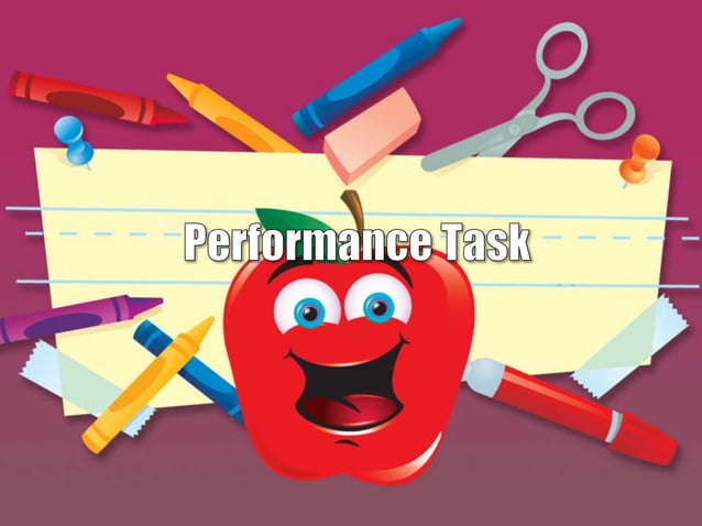 Performance task | PPTX | Nutrition | Healthy Living