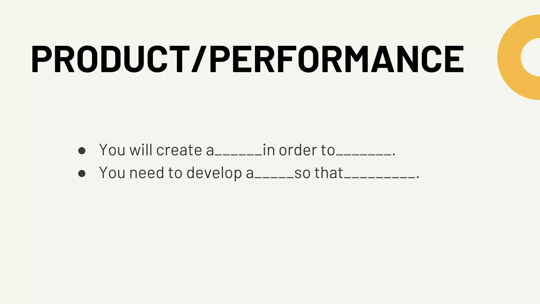 PERFORMANCE TASK | PPTX