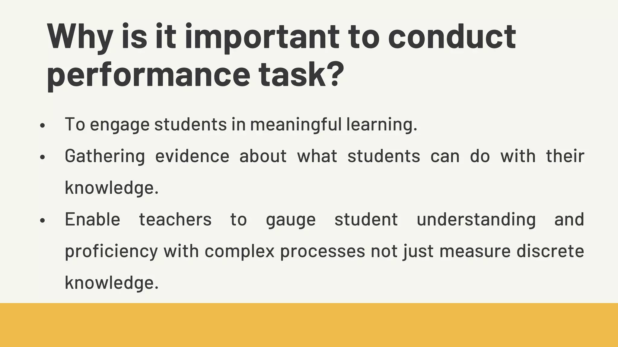 PERFORMANCE TASK | PPTX