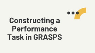 PERFORMANCE TASK | PPTX