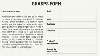 PERFORMANCE TASK | PPTX