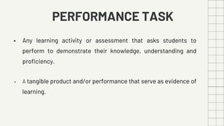 PERFORMANCE TASK | PPTX