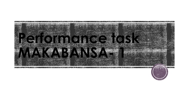 performance tas in makabansa ang kindness box | PPT