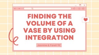 Finding volume of a vase by integration | PDF