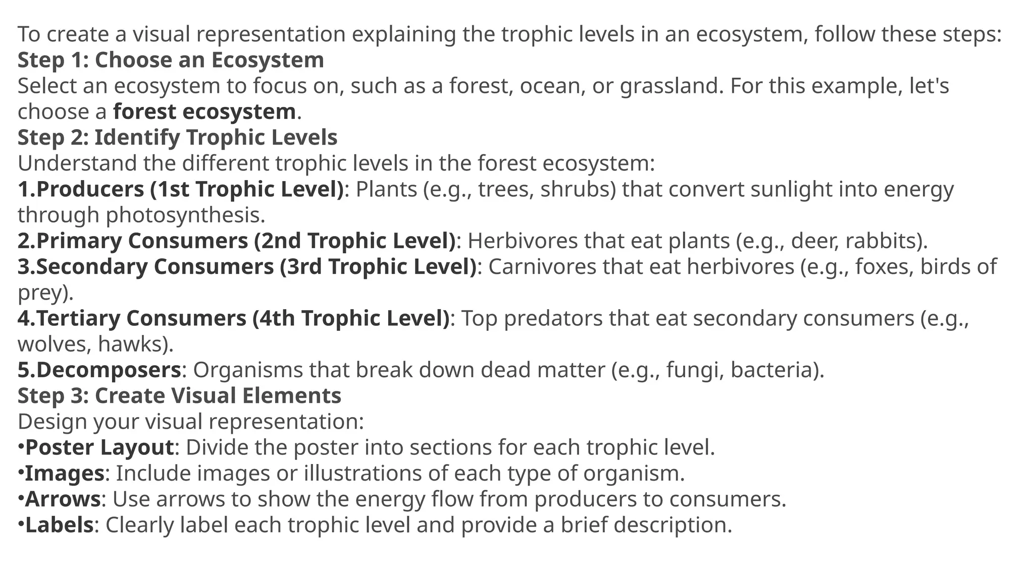 performance task 1 trophic level quarter 2 | PPTX