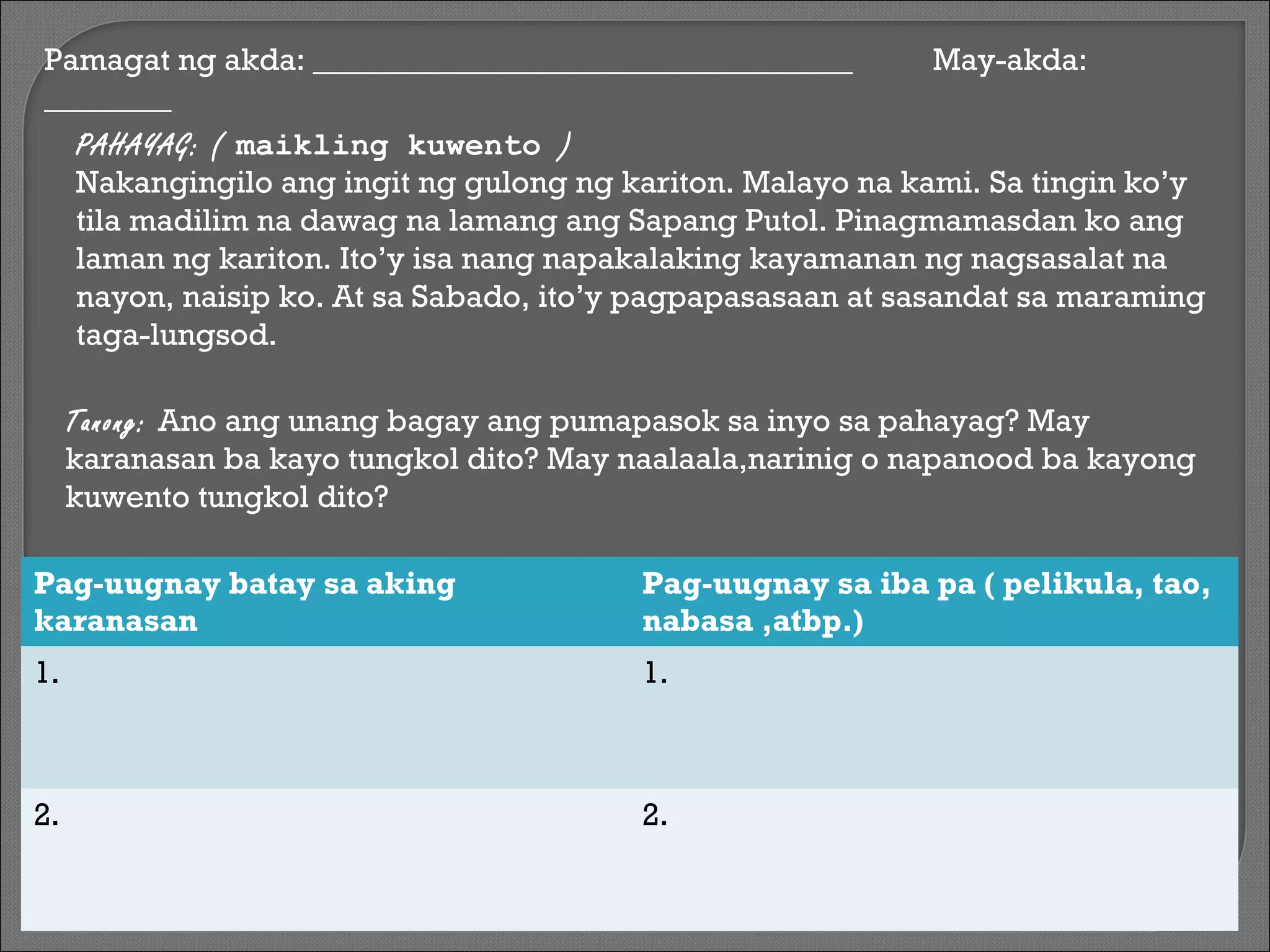 Performance tasks | PPT