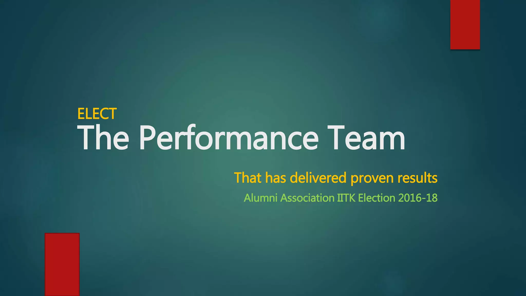 IITK AA Team performance | PPT