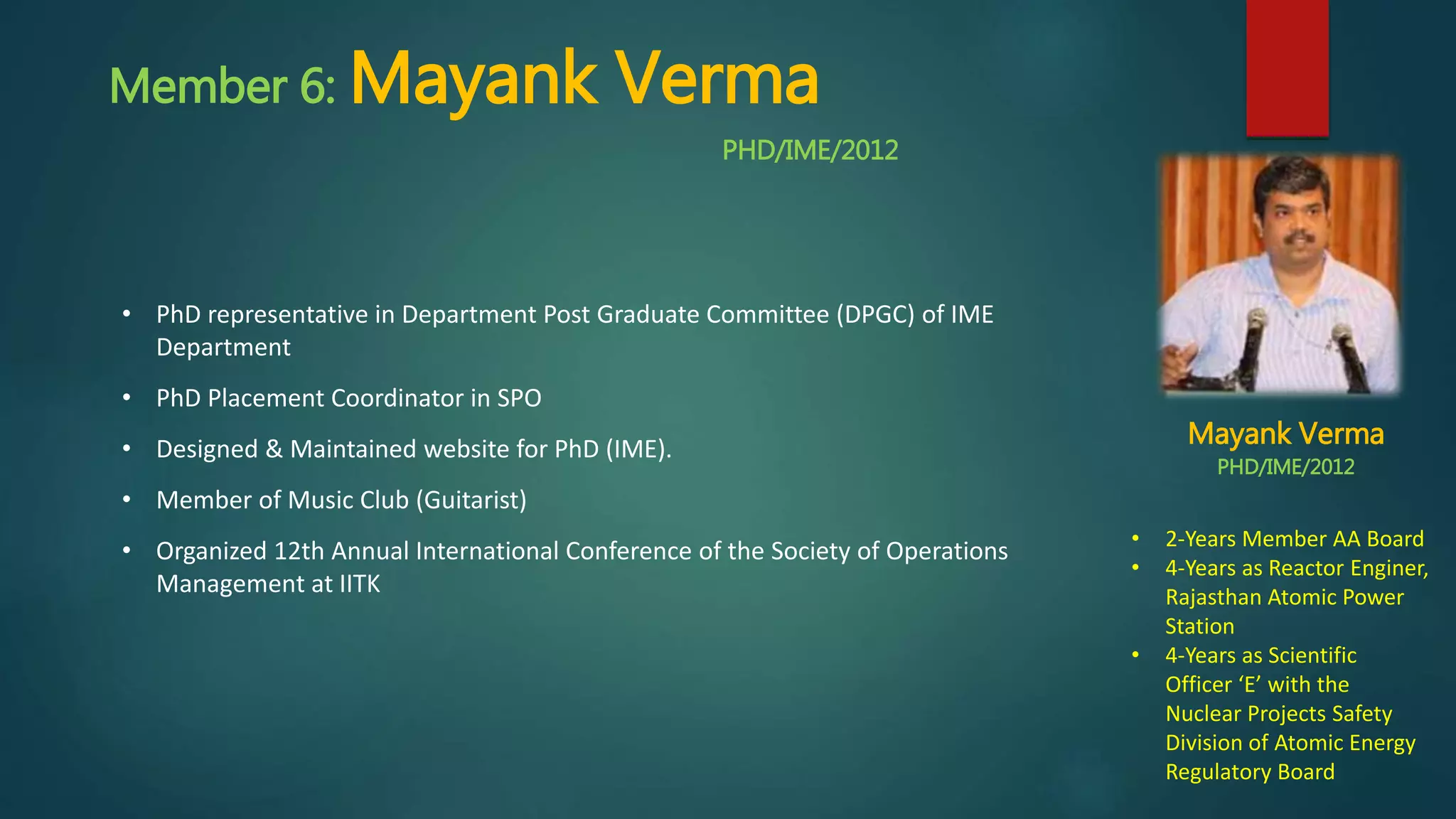 IITK AA Team performance | PPT