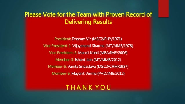IITK AA Team performance | PPT