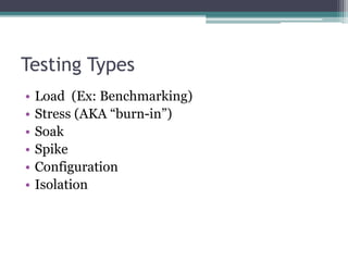 Performance testing | PPT