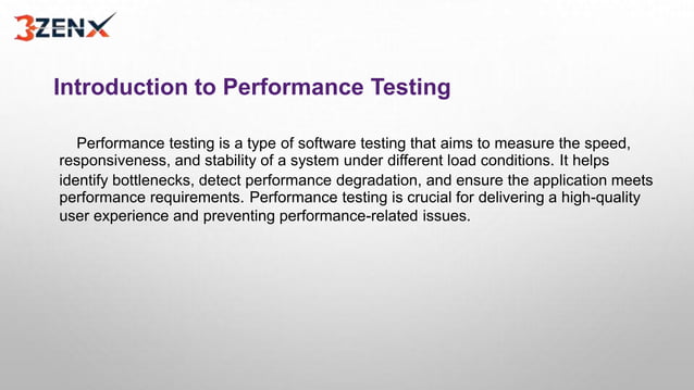 Performance Testing Training In Hyderabad Ppt