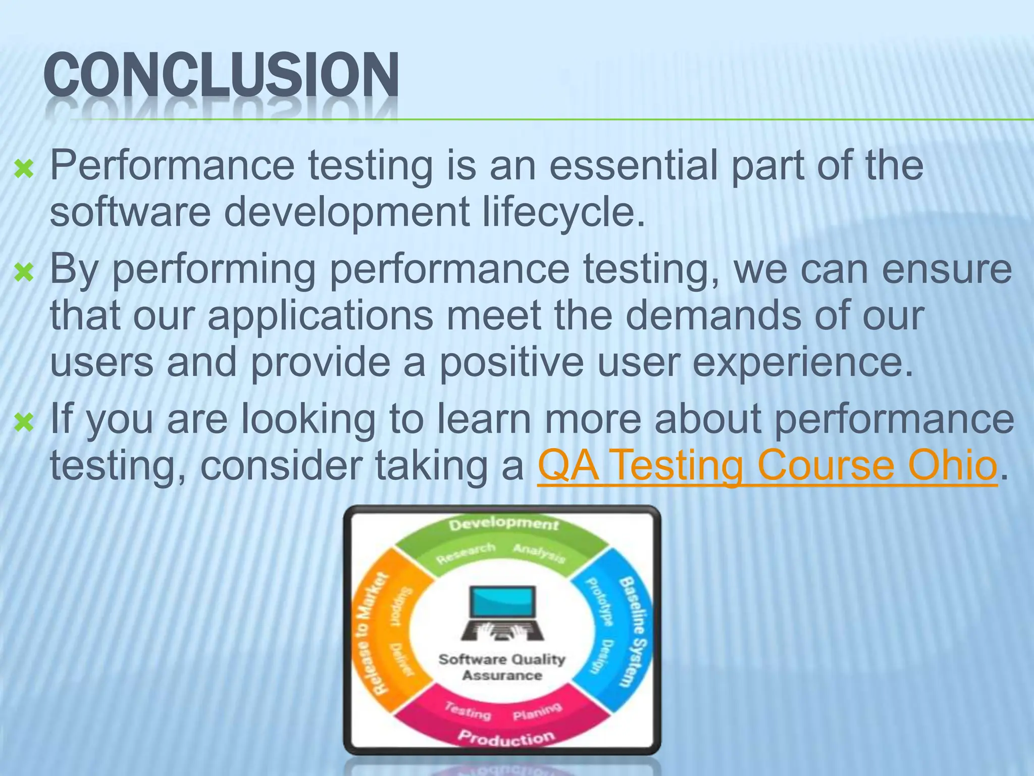 Ensuring Application Performance A Guide To Performance Testing Ppt
