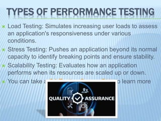 Ensuring Application Performance: A Guide to Performance Testing | PPT