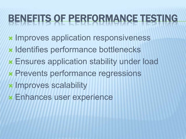 Ensuring Application Performance A Guide To Performance Testing Ppt