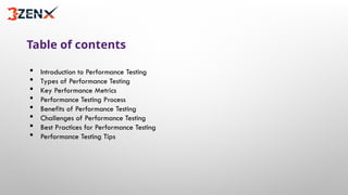performance testing training in hyderabad | PPT