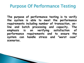 Performance testing | PPTX