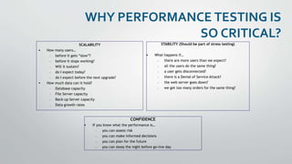Performance testing | PPTX