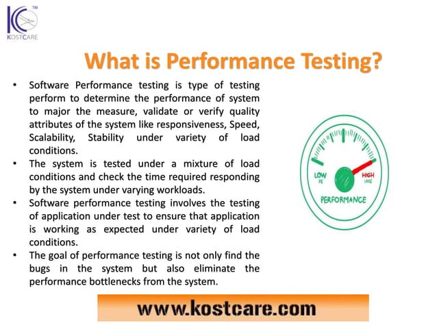 Performance Testing And Its Type | Benefits Of Performance Testing | PPTX