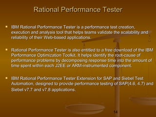 Performance testing and rpt | PPT
