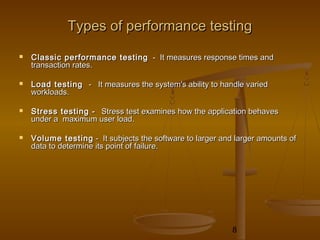 Performance testing and rpt | PPT