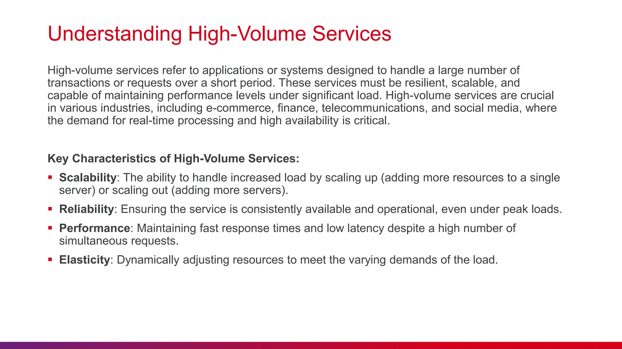 Performance Testing at Scale Techniques for High-Volume Services | PPTX