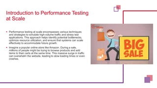 Performance Testing at Scale Techniques for High-Volume Services | PPTX