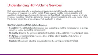 Performance Testing at Scale Techniques for High-Volume Services | PPTX