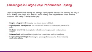 Performance Testing at Scale Techniques for High-Volume Services | PPTX